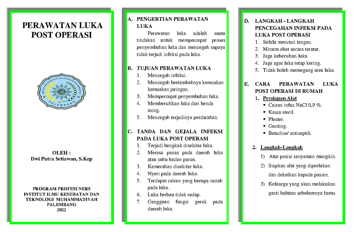 Luka Post Operasi - Perumperindo.co.id