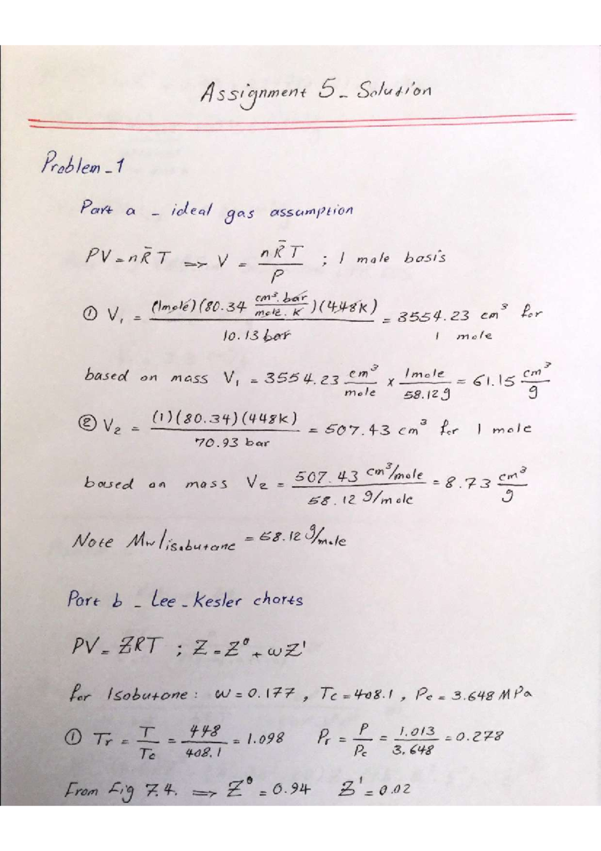 CH E 343 Assignment 05 Solutions - Ch E343 - Warning: TT: undefined function: 32 - Studocu