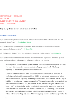 [Solved] 1 Describe an example of a states whose sovereignty has been ...