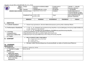 Lesson Plan ( 7 Rizal) 3-21-24 - GOVERNOR GENEROSO COLLEGE OF ARTS SCIENCES AND TECHNOLOGY - Studocu