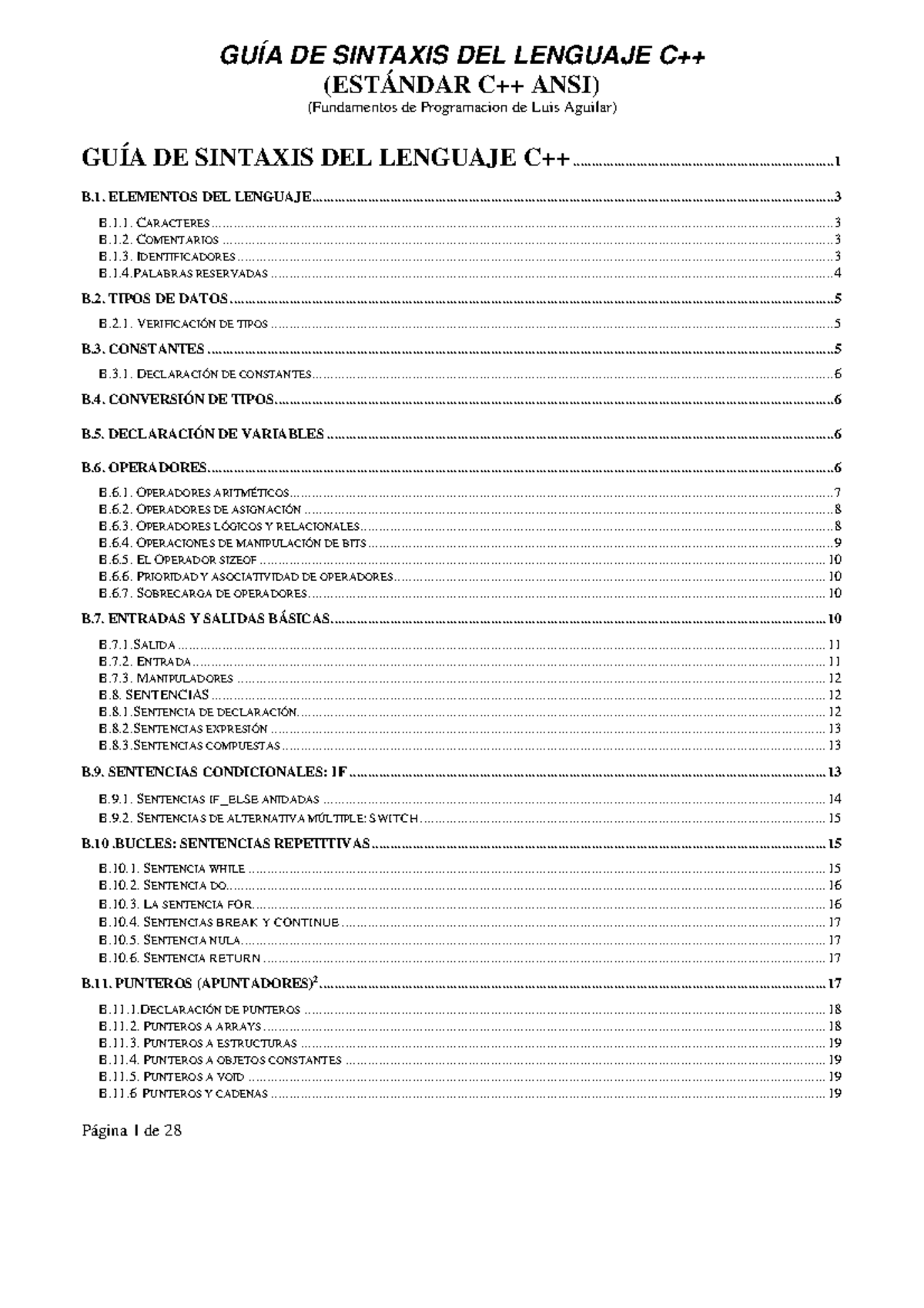 Manualc - sdfd sdfsdfsd - GUÍA DE SINTAXIS DEL LENGUAJE C++ (ESTÁNDAR ...