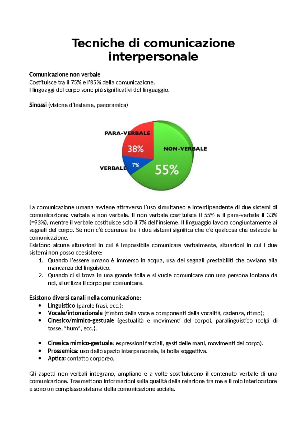 Tecniche di comunicazione interpersonale - Tecniche di comunicazione interpersonale ...