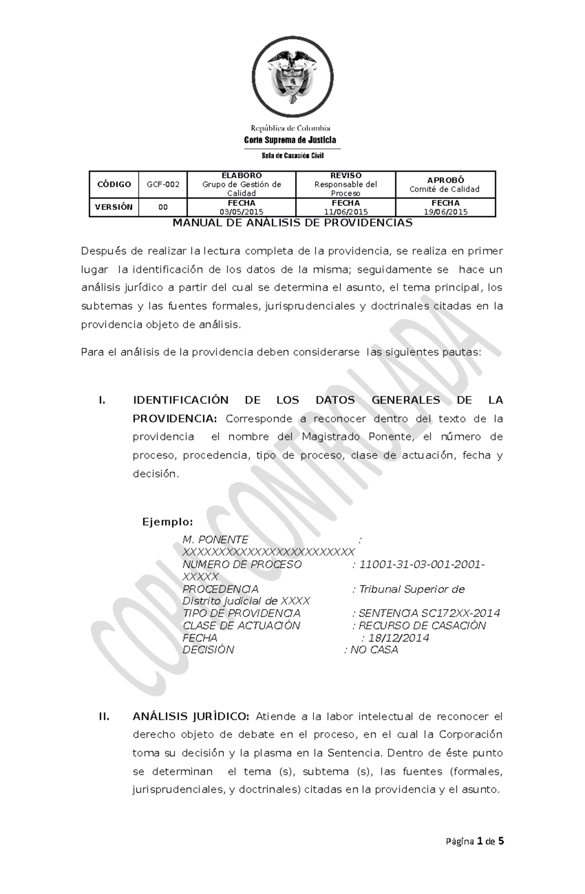 GCF-002- Manual - kaksks - MANUAL DE ANÁLISIS DE PROVIDENCIAS Después ...