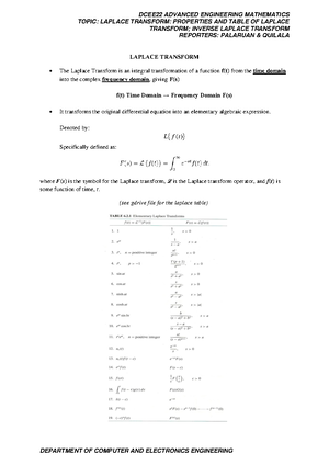 Differential Equation-Flow and Mixture- Problem SET - PROBLEM SETS ...