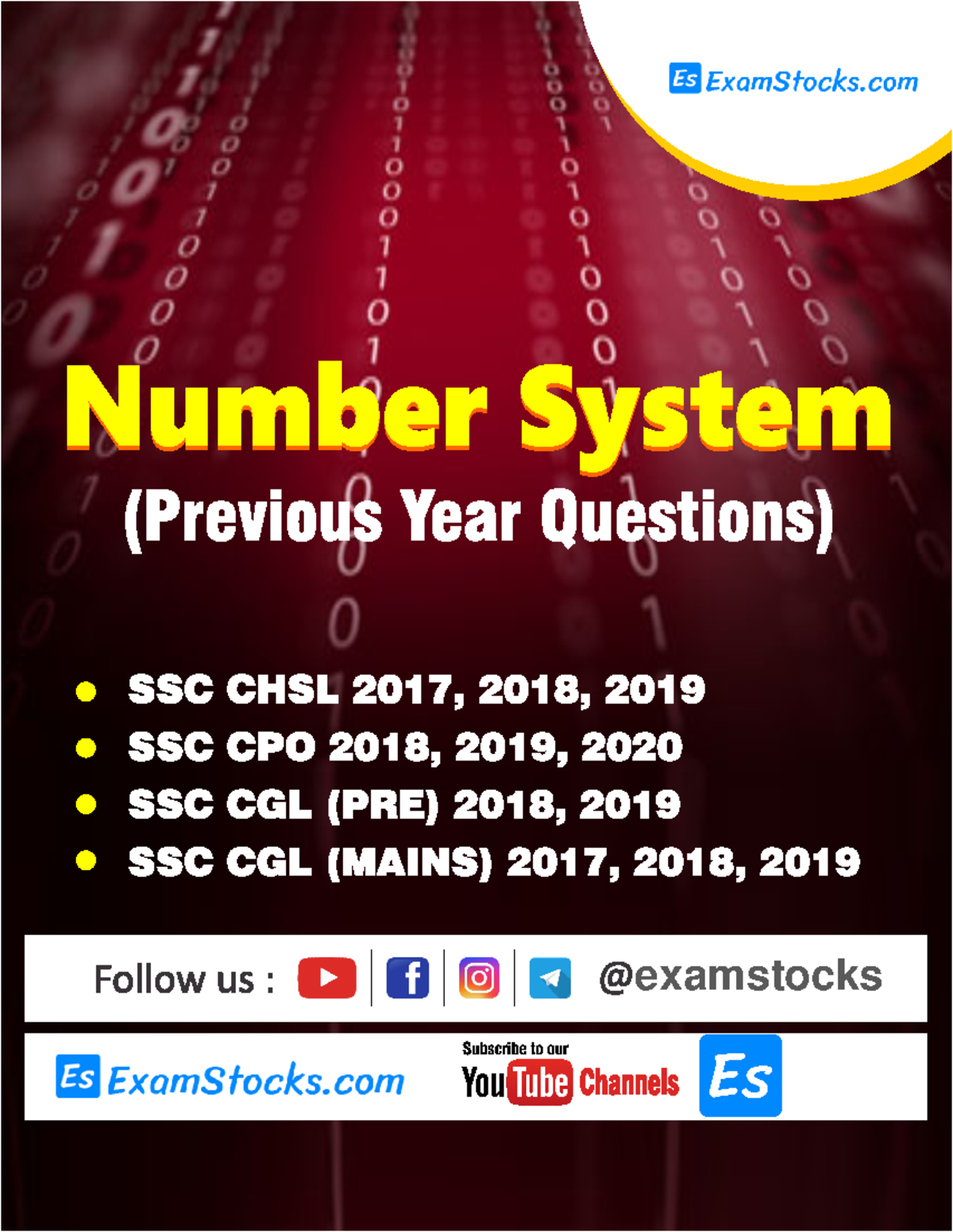 SSC Number System Previous Year Questions PDF -www - examstocks 1 ...