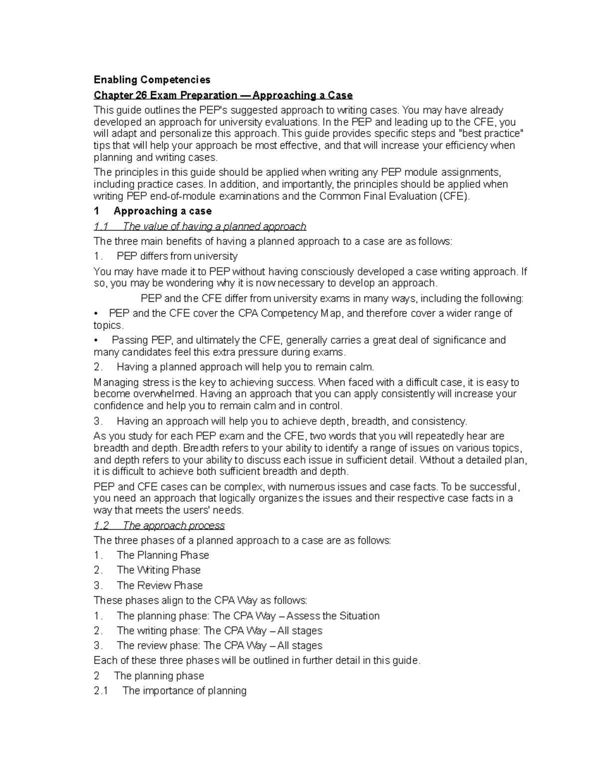 Enabling Competencies Chapter 26-27 - Enabling Competencies Chapter 26 ...