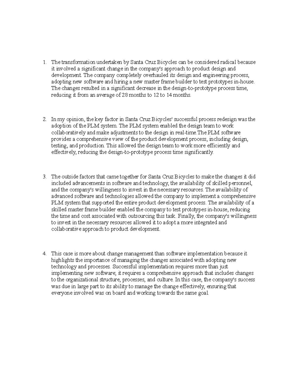 Case 5.2 Assignment 11 - Chapter 5 case 5.2 questions - The ...