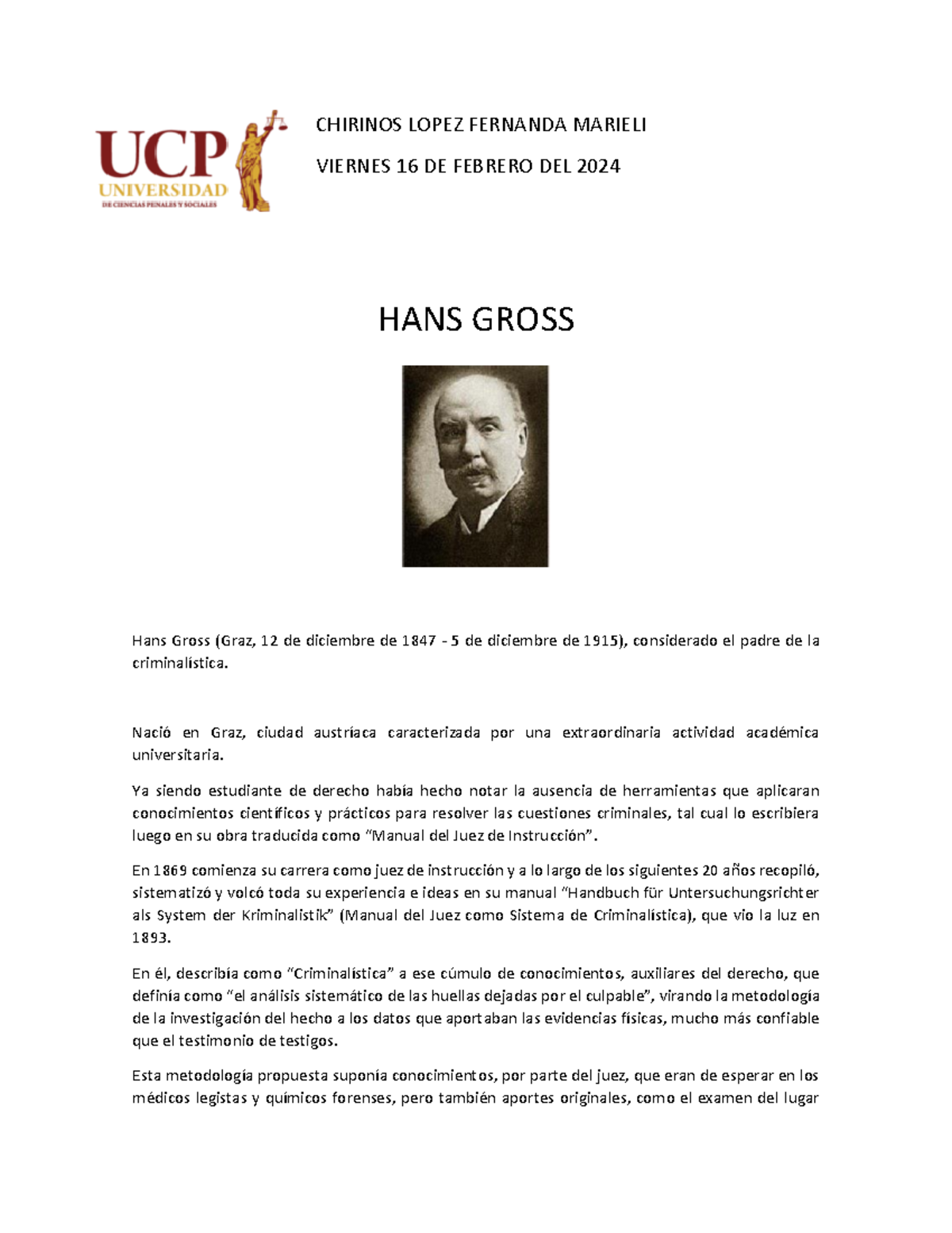 Biografias - CHIRINOS LOPEZ FERNANDA MARIELI VIERNES 16 DE FEBRERO DEL ...