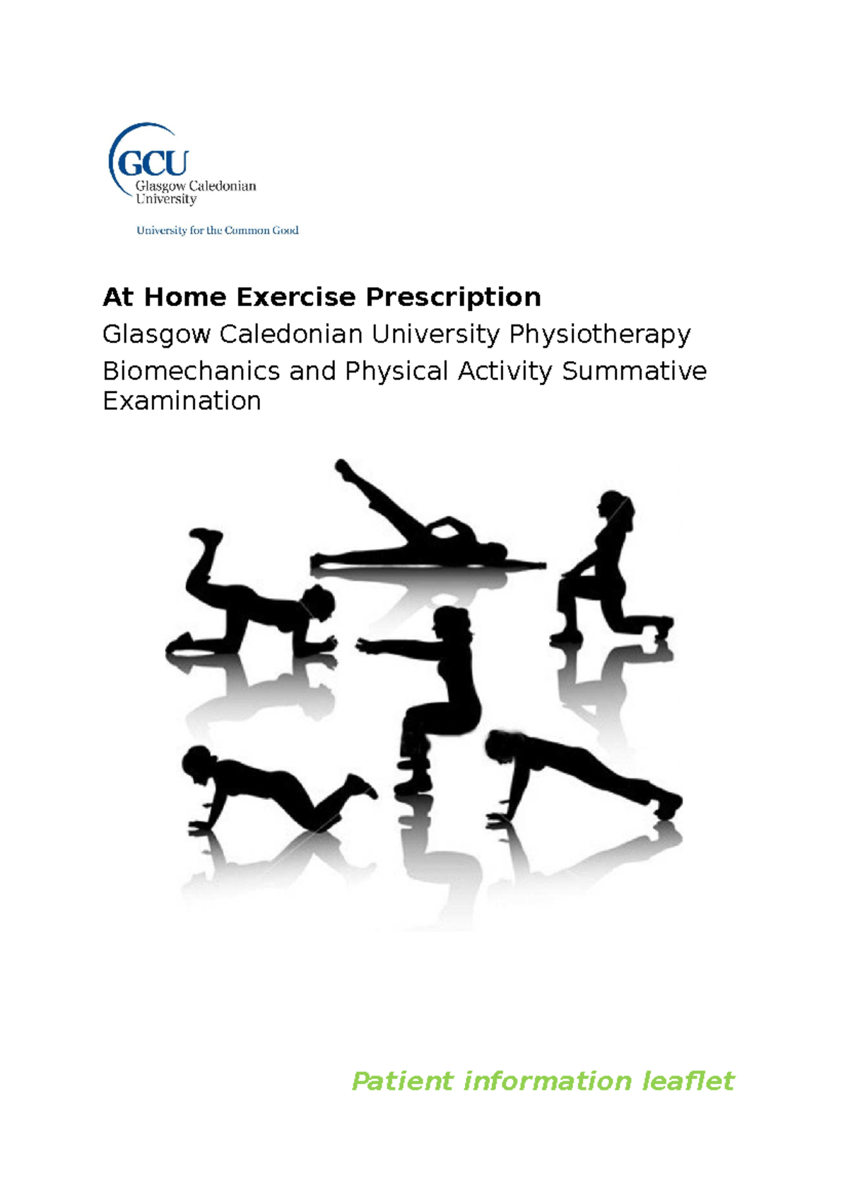 Biomechanics Home Exercise Prescription - At Home Exercise Prescription ...