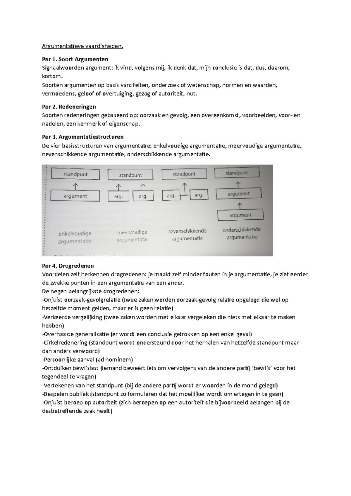 Nederlands Toets Nieuw Nederlands Samenvatting KLAS 5 - Argumentatieve ...