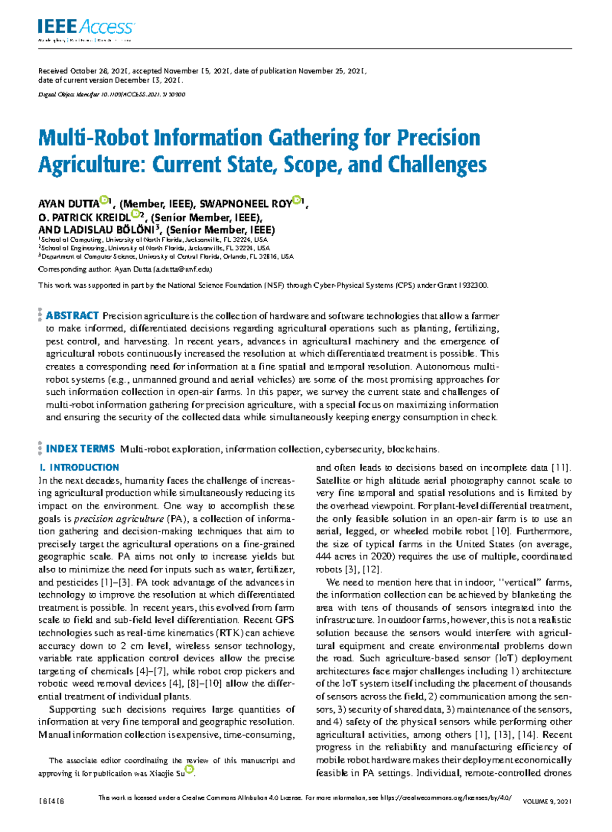 Multi Robot Information Gathering For Precision Agriculture Current State Scope And Challenges