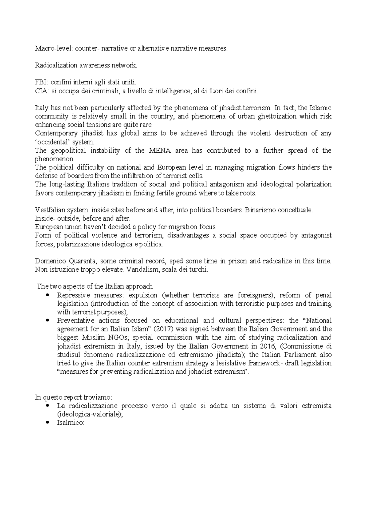 Deviant - Macro-level: counter- narrative or alternative narrative ...