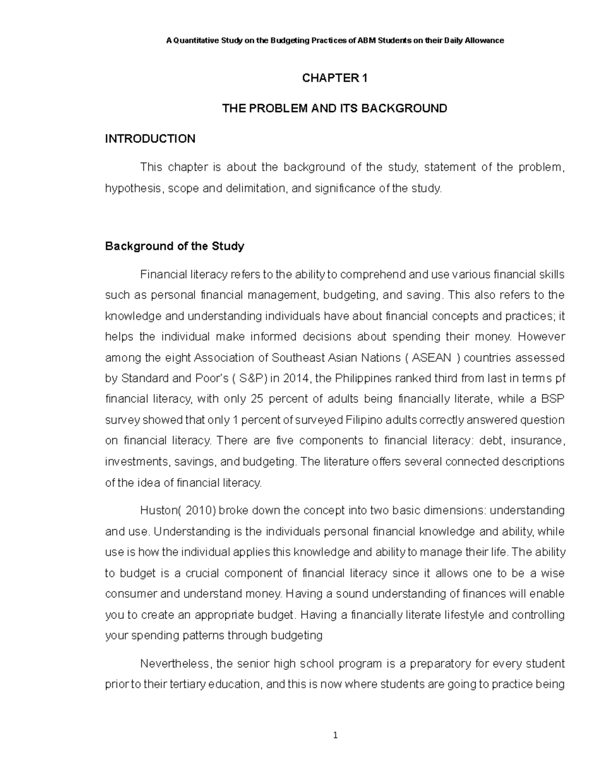 Practical- Research-2 - CHAPTER 1 THE PROBLEM AND ITS BACKGROUND ...