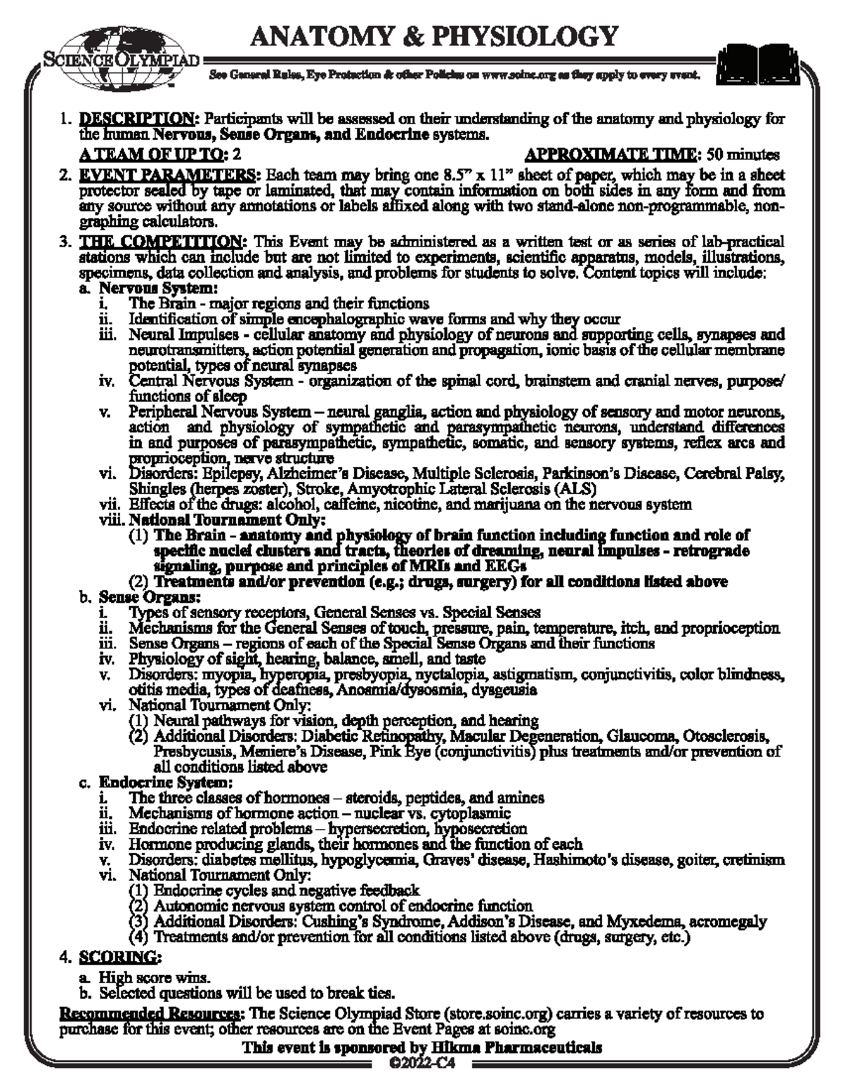 Anatomy Rules for doing well in class - CHEM 470 - Studocu