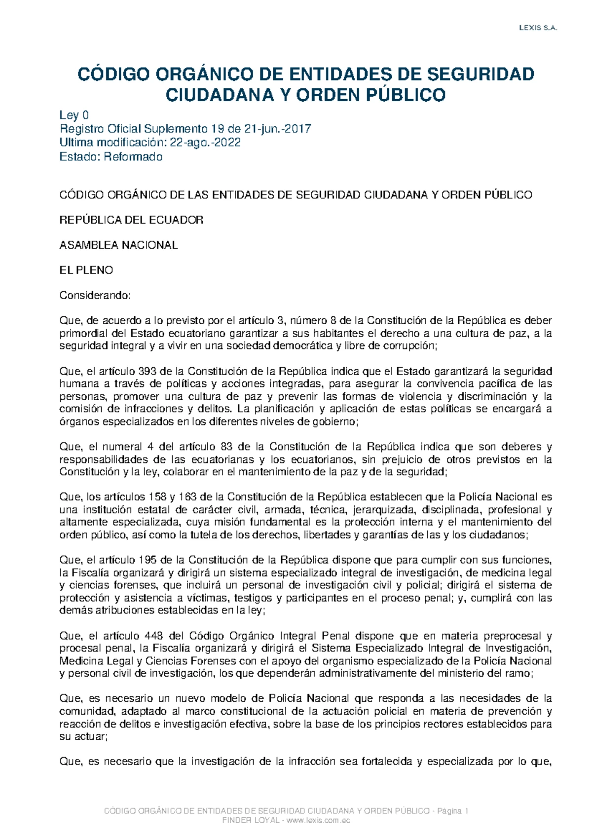 Análisis DE Artículos - Analisis de articulos del COIP - CÓDIGO ...