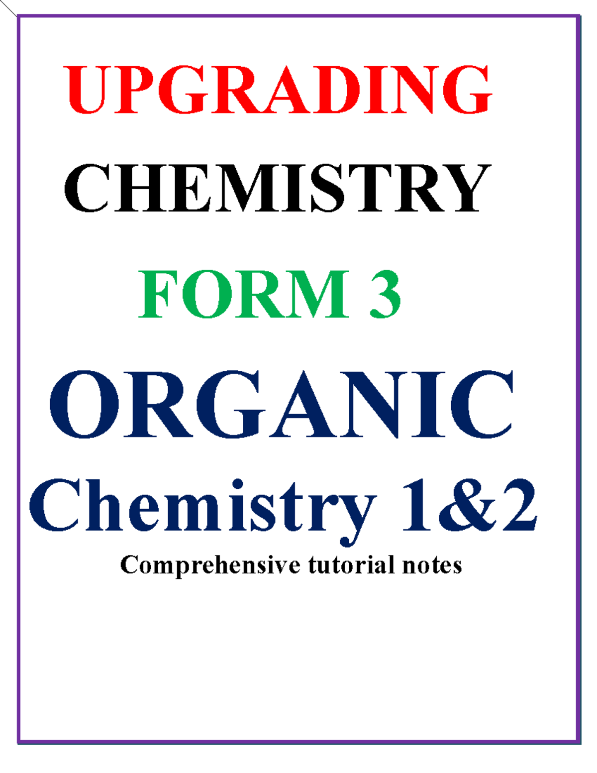 Organic Chemistry 1 Vs 2 at Rebecca Montgomery blog