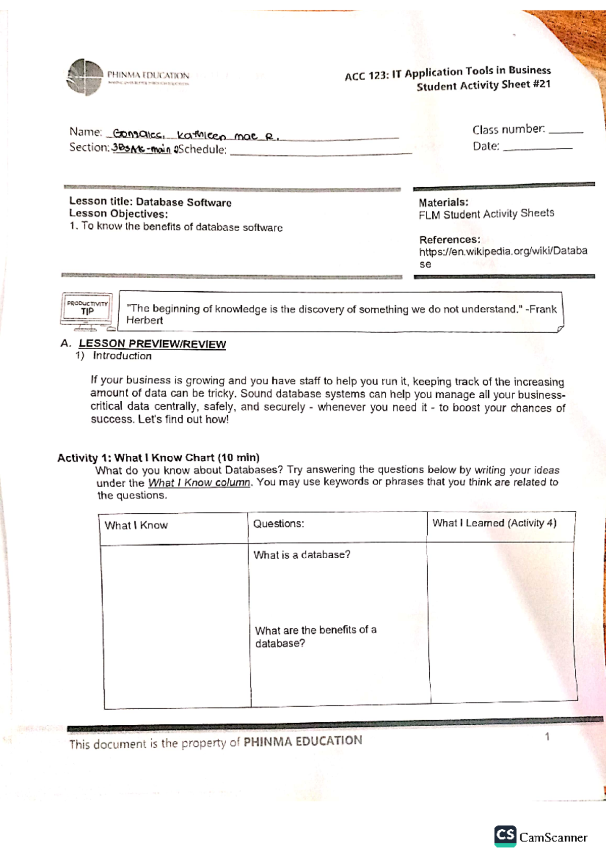 ACC 123 SAS 21 - nine - Accounting - Studocu