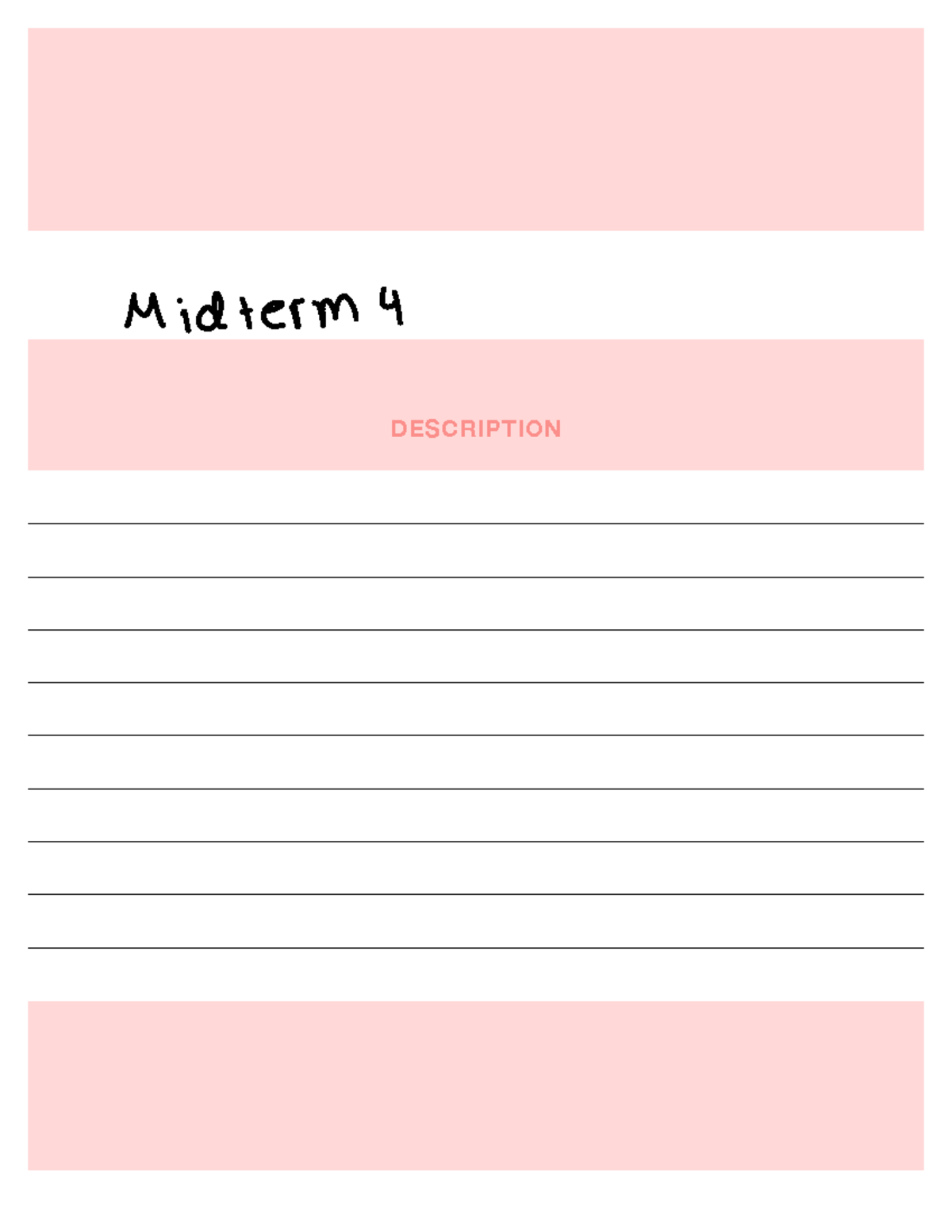 Midterm 4 Description Math 141 Review Problem 1 Evaluate The