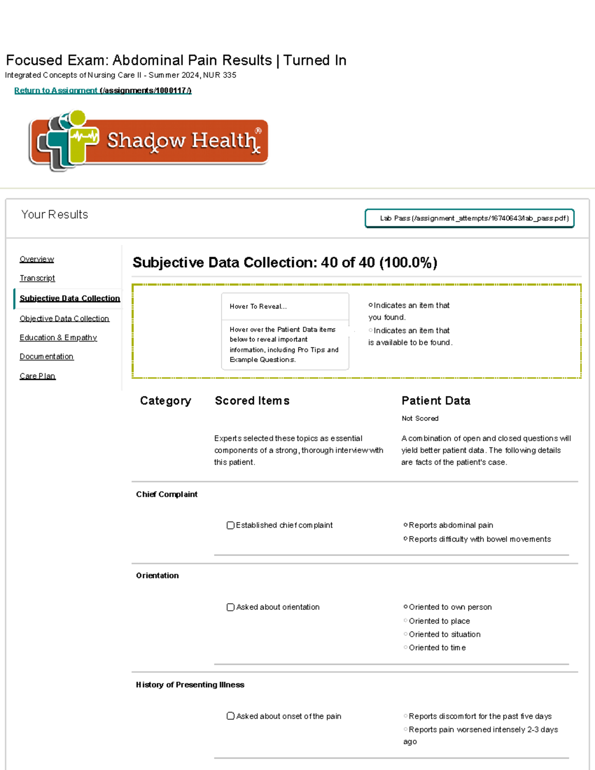 Shadow Health® │ Digital Clinical Experiences™ from Elsevier 3 ...