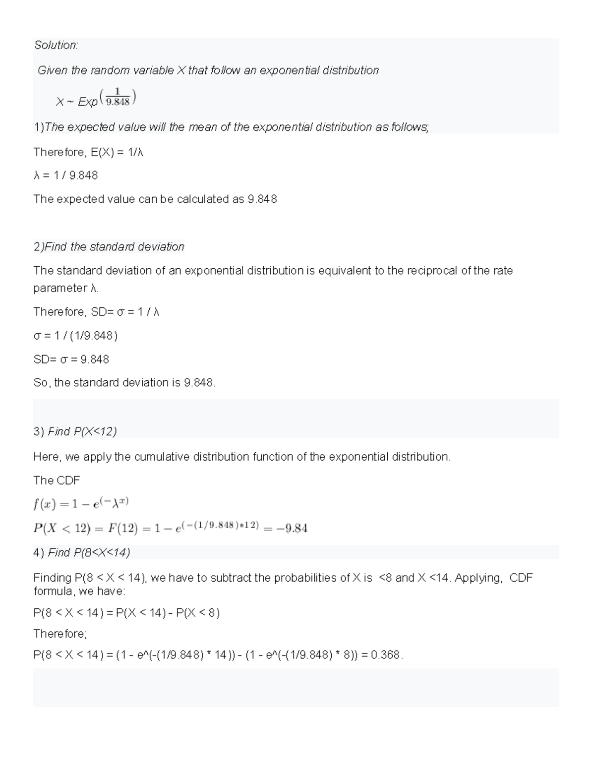 Math unit6 - Solution: Given the random variable X that follow an ...
