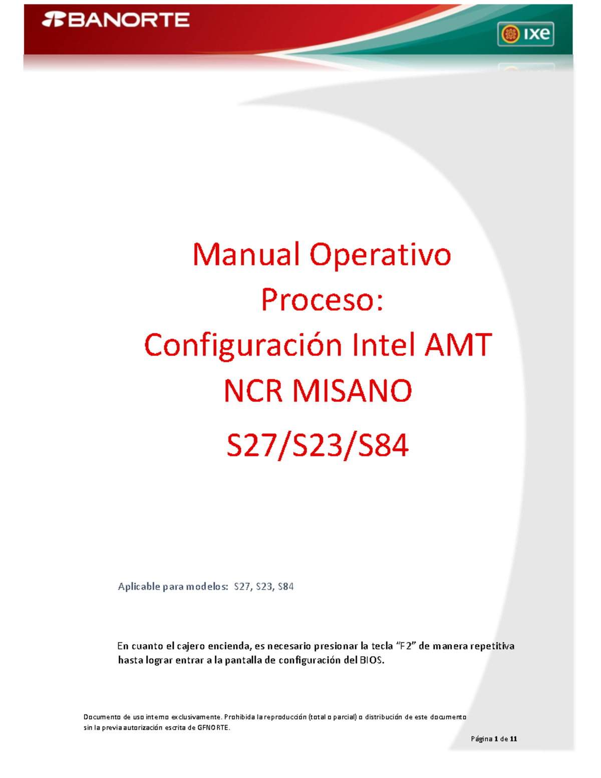 Configuración de Intel AMT NCR Misano - Documento de uso interno ...