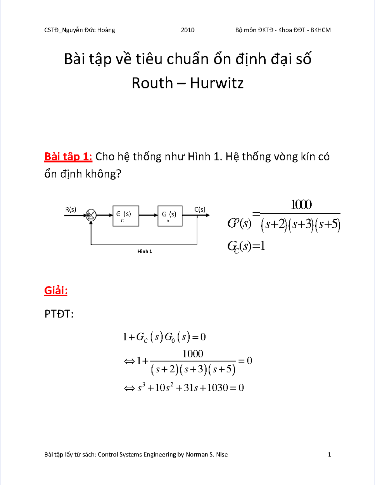 Pdf-routh-hurwitz compress - B󰃠i 󰁴ậ󰁰 󰁶ề 󰁴i󰃪󰁵 ch󰁵ẩ󰁮B󰃠i 󰁴ậ󰁰 󰁶ề 󰁴i󰃪󰁵 ch󰁵ẩ󰁮 ổ󰁮 đị󰁮h đại 󰁳ốổ󰁮 đị󰁮h ...