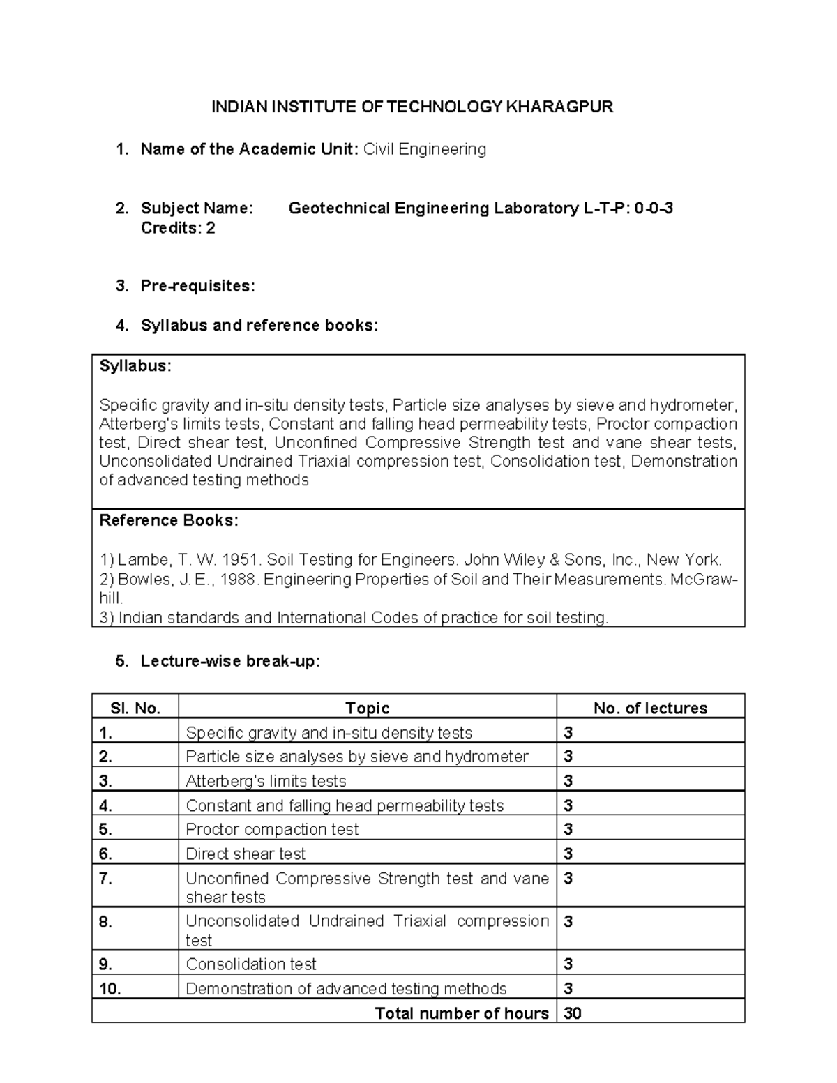 Get syllabus pdf - Nill - INDIAN INSTITUTE OF TECHNOLOGY KHARAGPUR Name ...