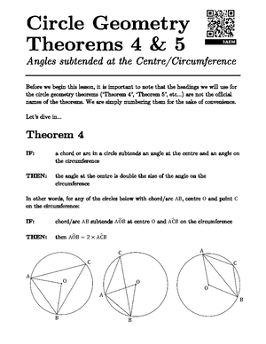 Circle Geometry Theorem 11 - MAT02A2 - B D E AC B AC BD B BD BE ෡ D CB ...