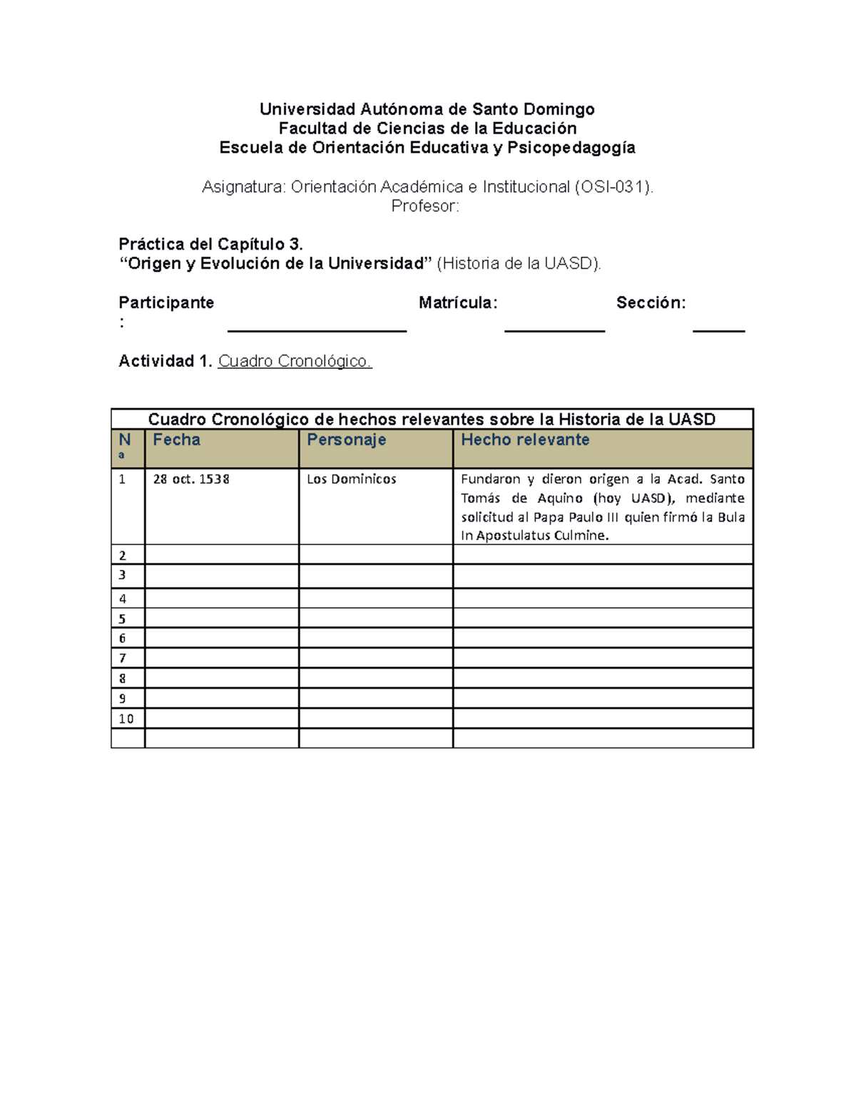 Cuadro cronol Ã³gico - Hola - Universidad Autónoma de Santo Domingo ...