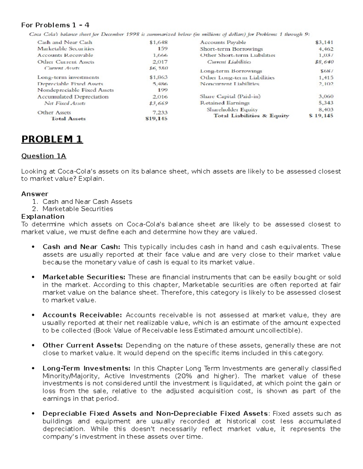 Corporate Finance Theory and Practice Assignment Aswath Damodaran ...