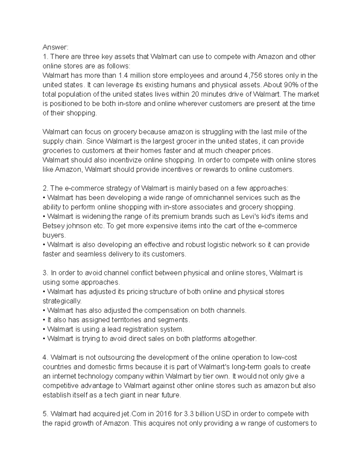 Week 13 mist video case - Answer: There are three key assets that ...