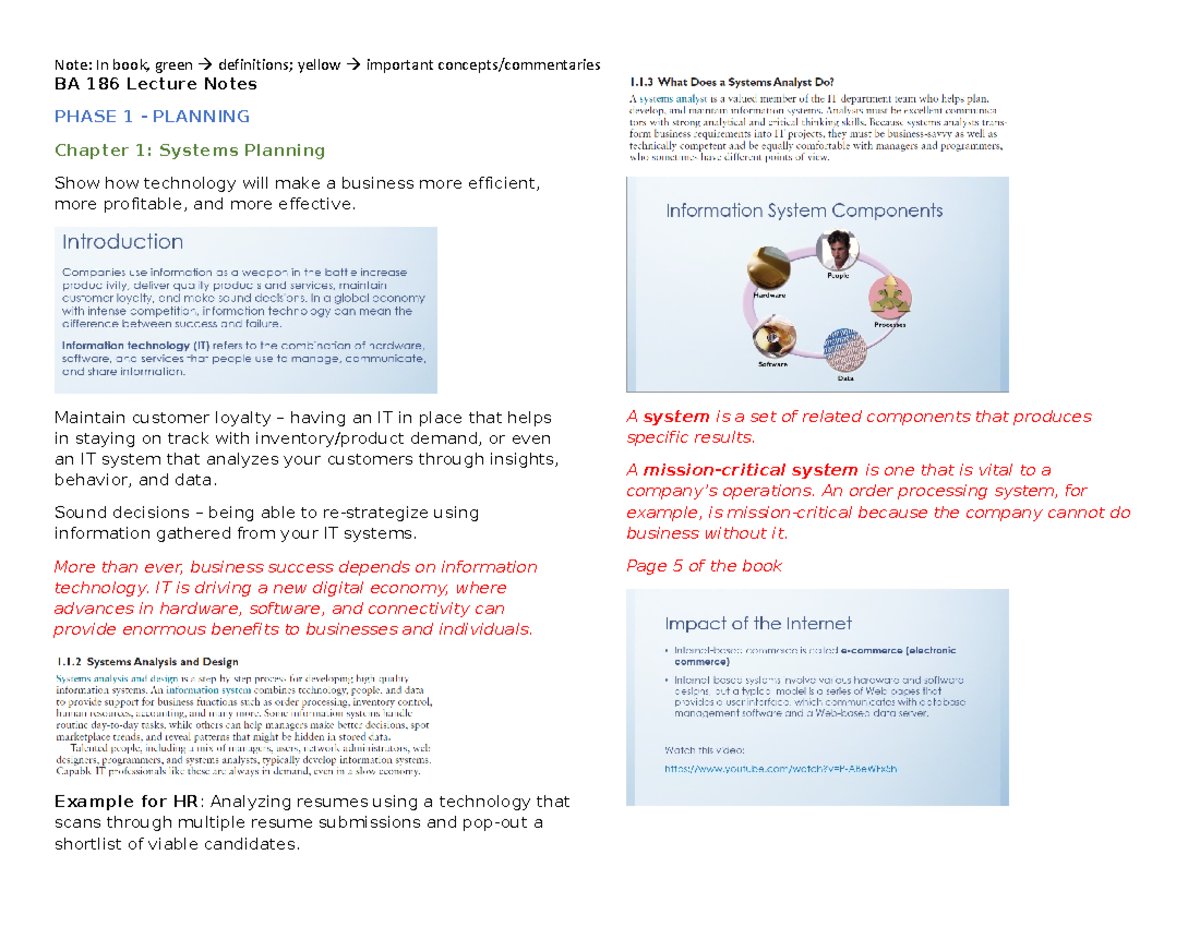 BA 186 Lecture Notes - All about Input Data - BA 186 Lecture Notes ...