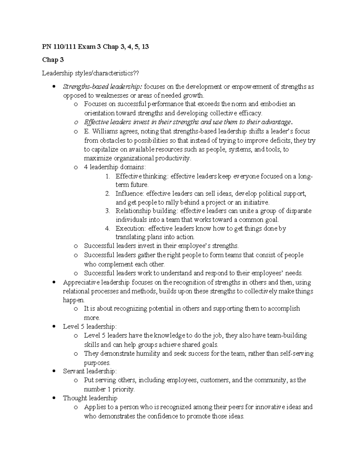 PN 110 Exam 3 Study Guide - PN 110/111 Exam 3 Chap 3, 4, 5, 13 Chap 3 ...