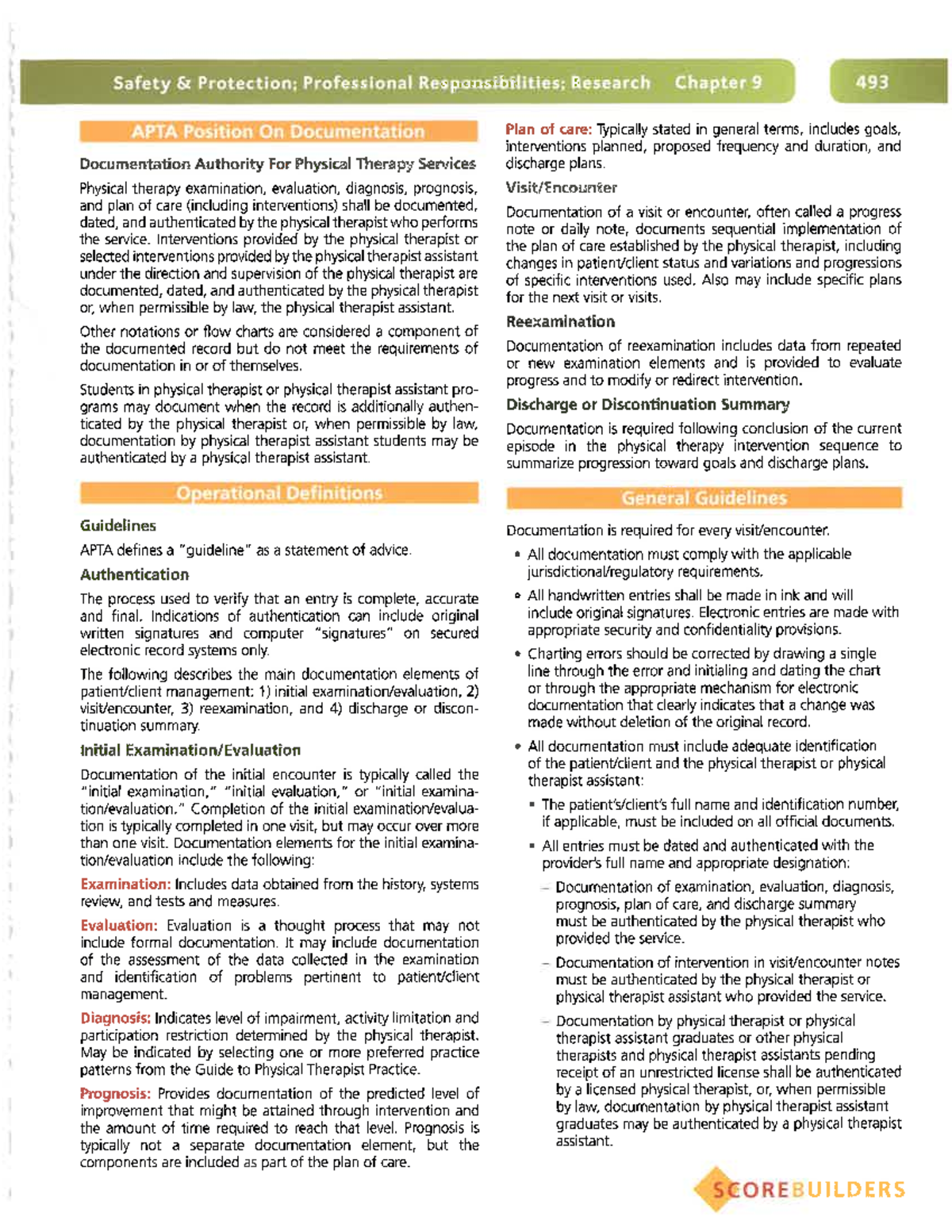 Scorebuilders PT Exam 2015 Study Guide 501-600 - REHB 1027 - Studocu