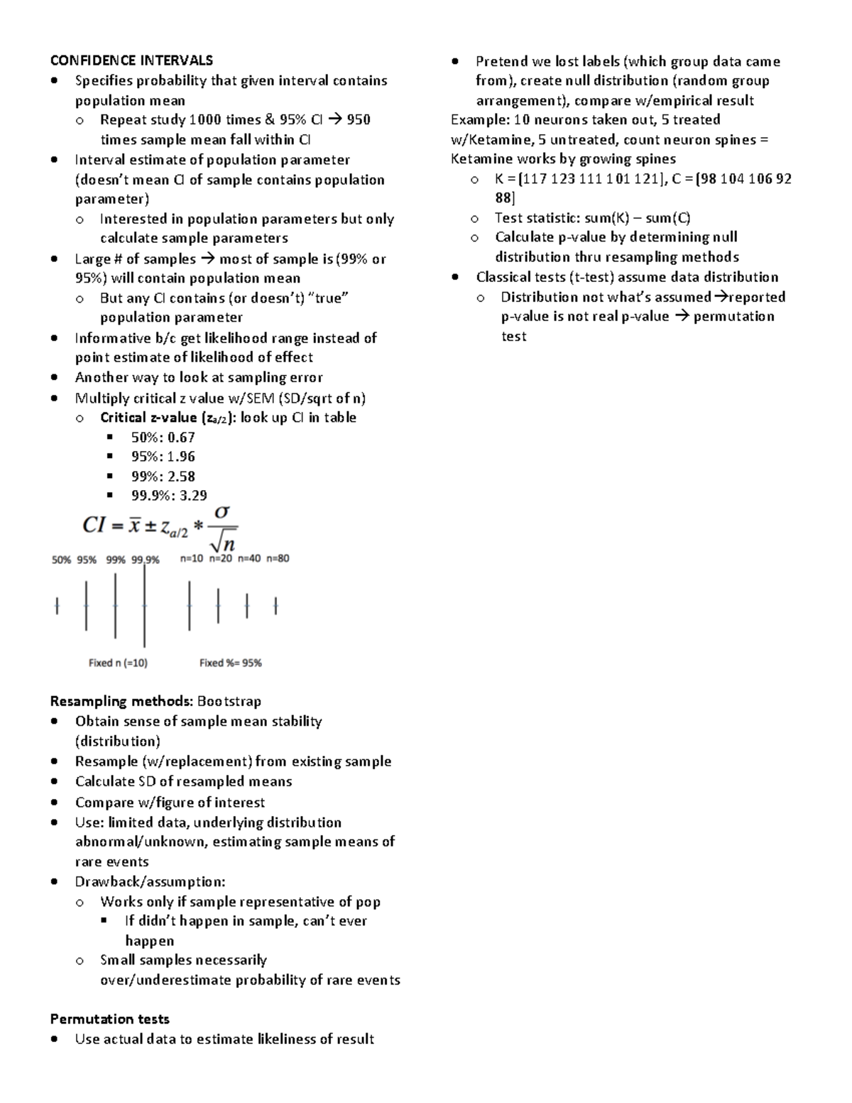 Adv Stats Notes 24 Warning Tt Undefined Function 32 Confidence 1345