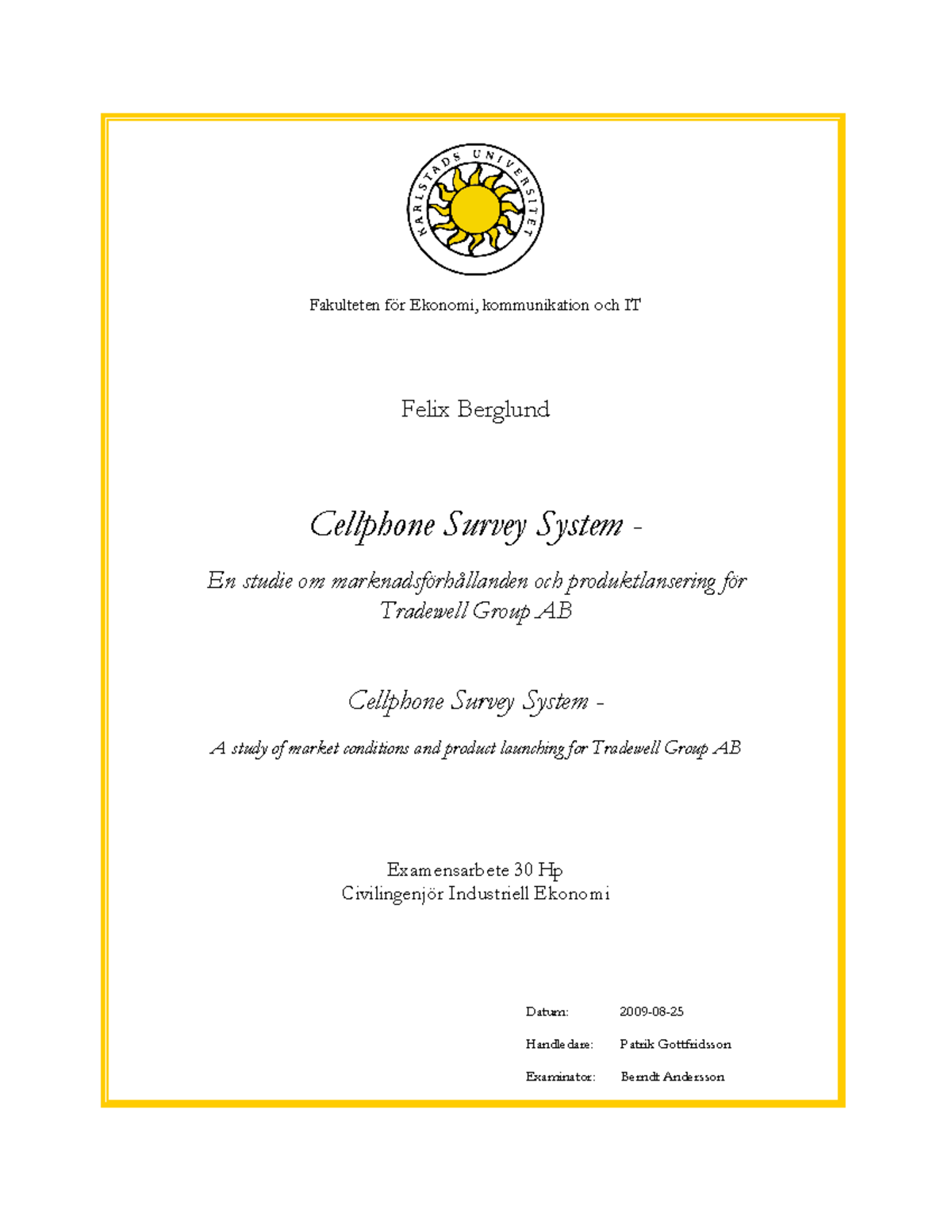 Examensarbete inom Maskinteknik - - Studocu