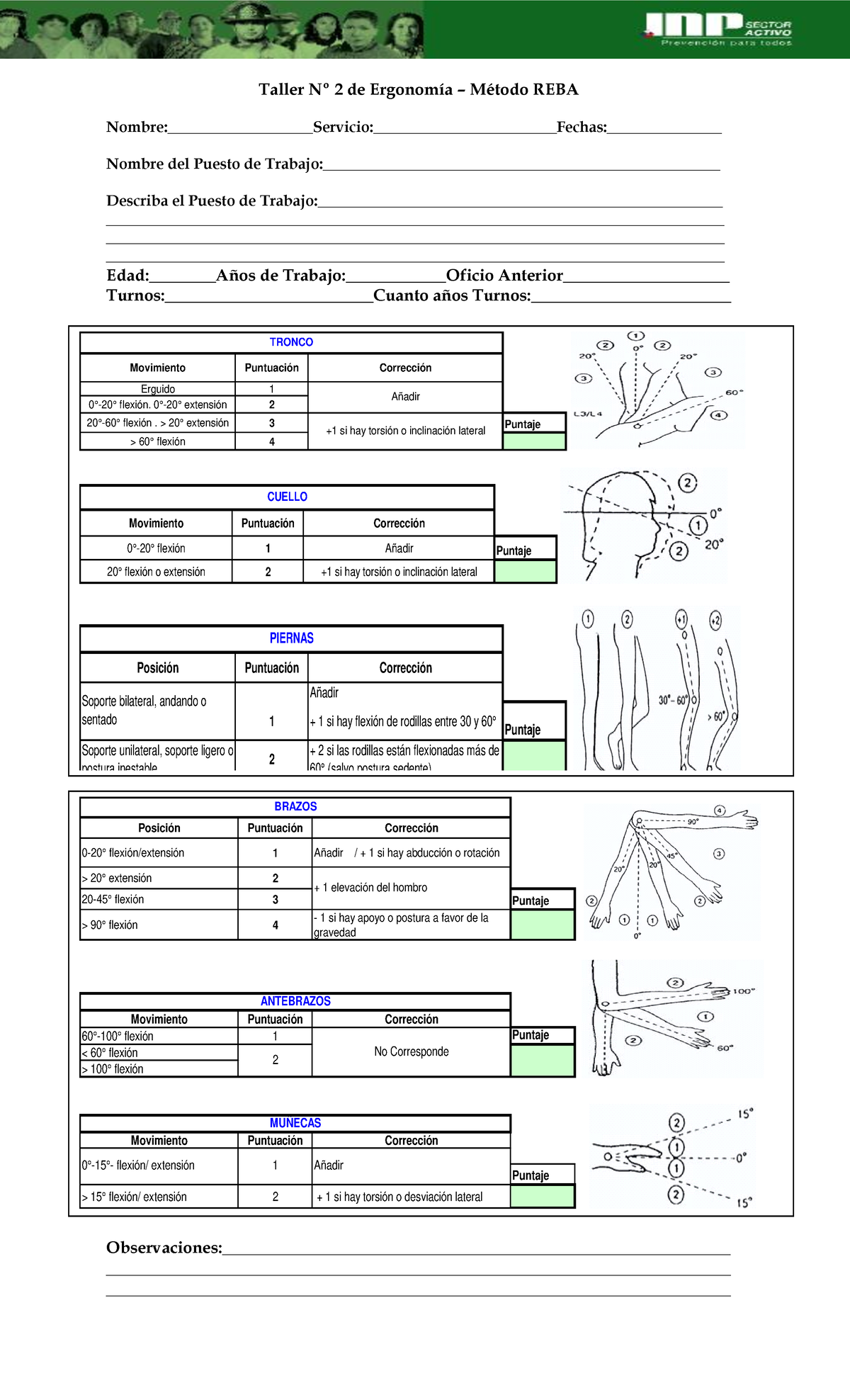 Reba - intensificación del reba - Taller Nº 2 de Ergonomía – Método ...