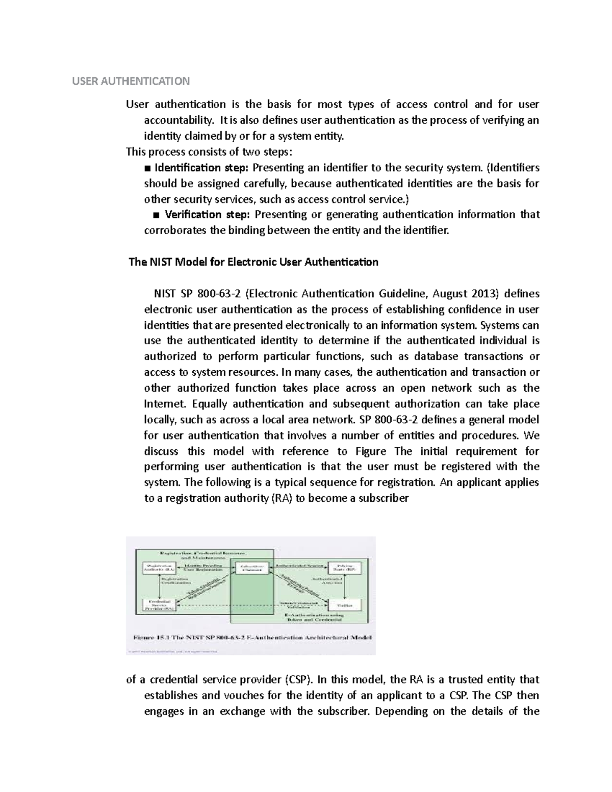 Userauthentication Unit 4 Cns Notes User Authentication User Authentication Is The Basis For