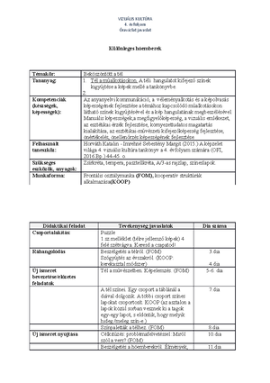 Vizuális kultúra tanmenet 1.o - VIZUÁLIS KULTÚRA TANMENET 1. OSZTÁLY ...