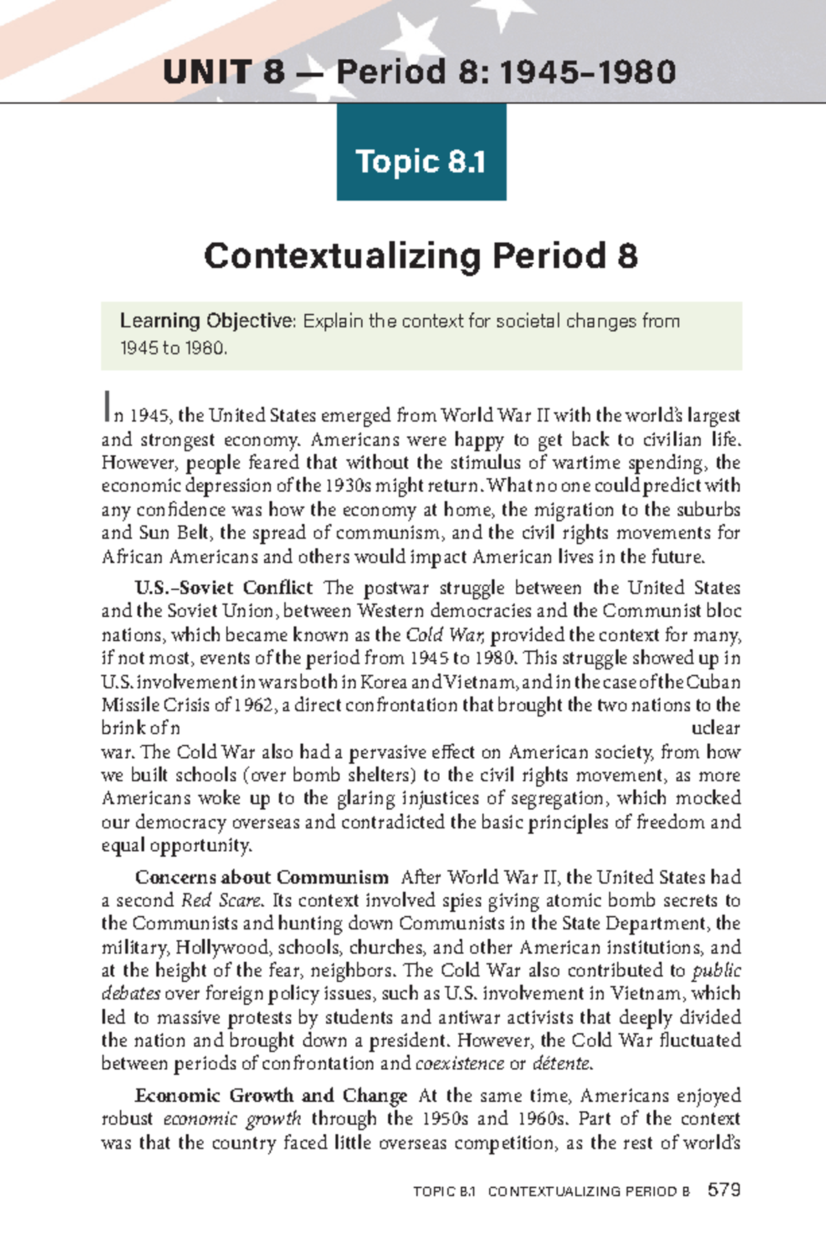 Amsco Unit 8 Text - Notbook based notes for Unit 8 of APUSH - TOPIC 8 ...