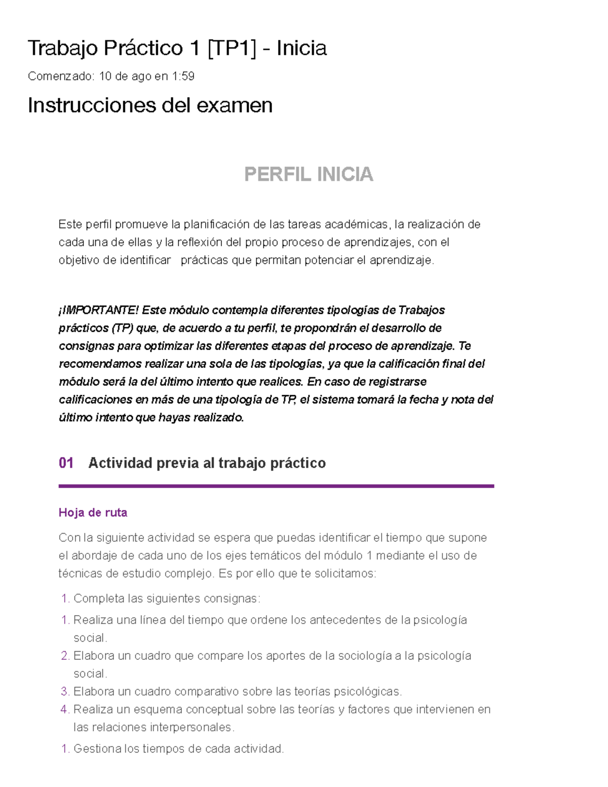 95% Examen Trabajo Práctico 1 [TP1] - Inicia.pdf lola - ;YHIHQV 7 YmJ[PJV B; 7 D 0 UPJPH - Studocu