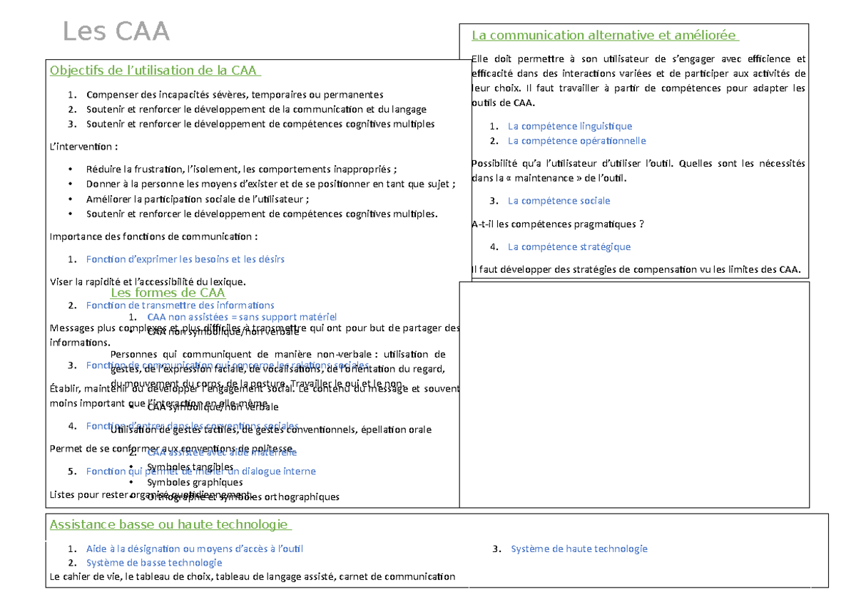 Psychomotricité et langage - Les CAA La communication alternative et ...