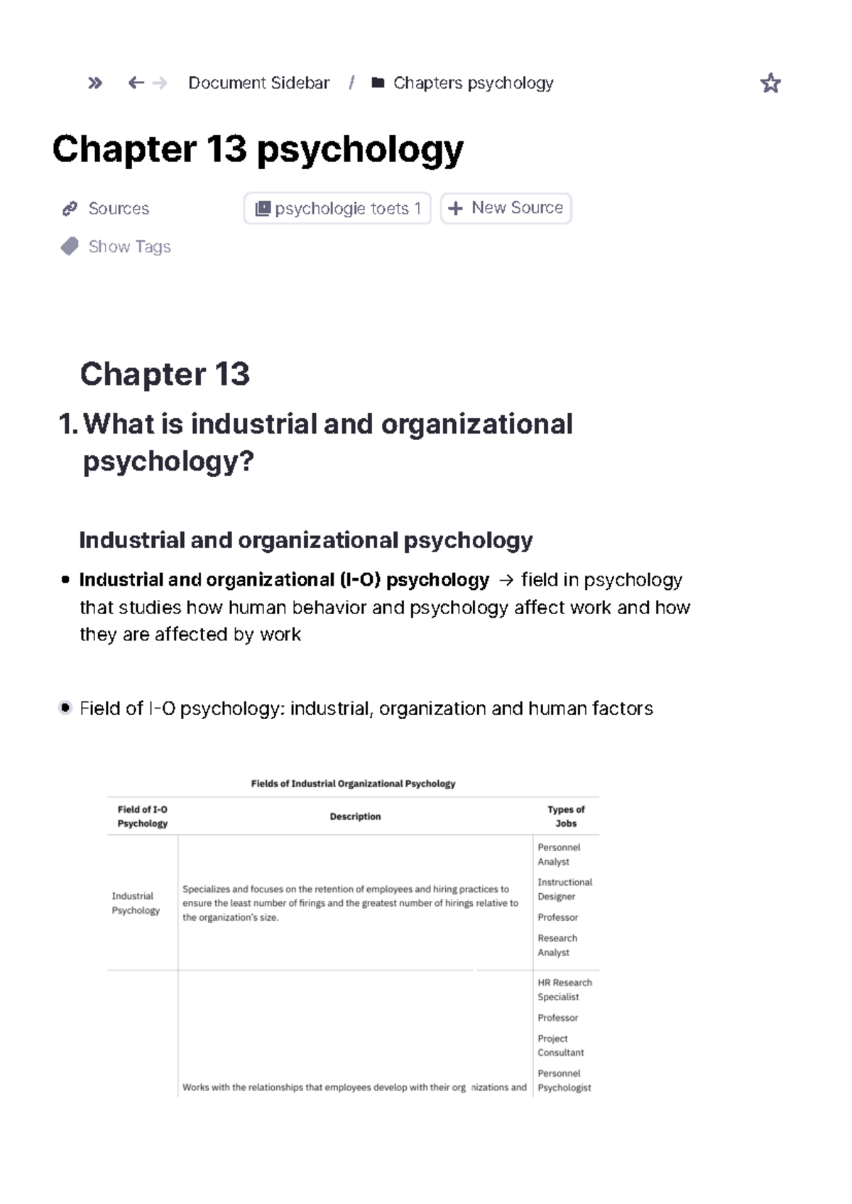 Summary Chapter 13 psychology Radboud University - Document Sidebar Chapters psychology Sources ...