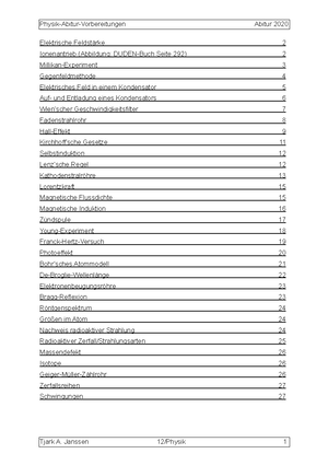 Abi Lernzettel Physik GK 2021 - ABITUR LERNZETTEL Physik GK 2021 DAVID ...