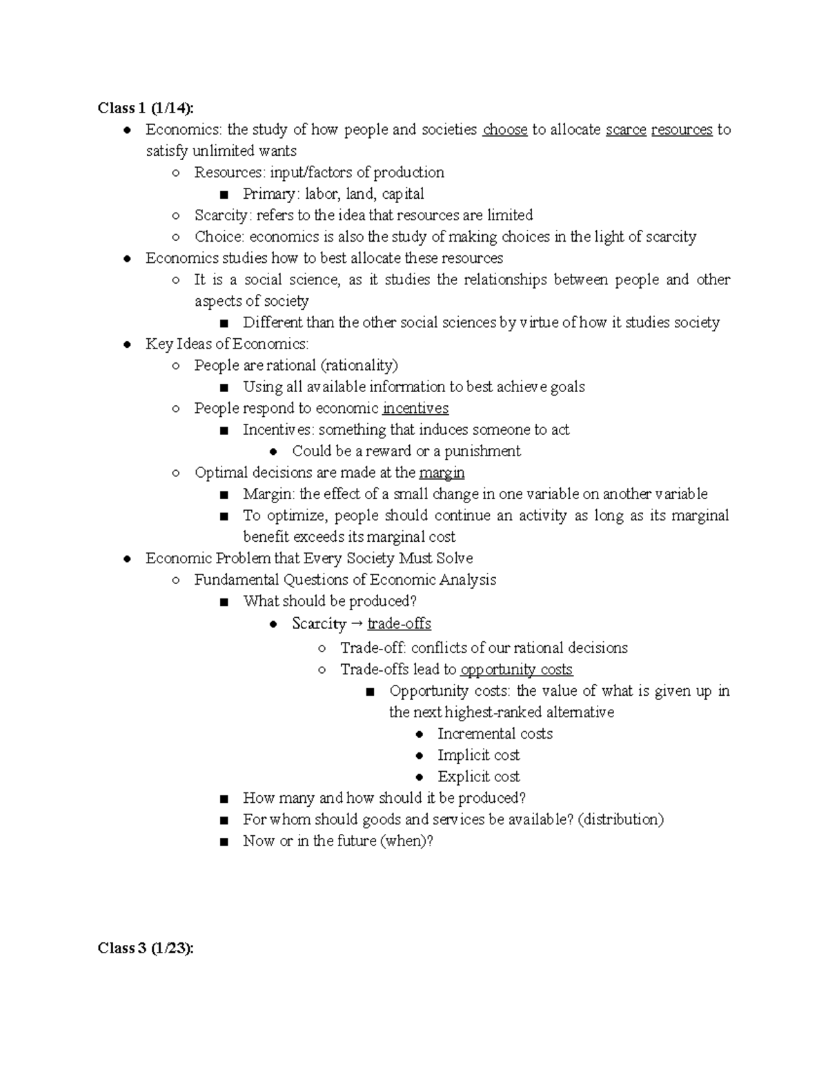 Macroeconomics pt - Lecture notes for lectures 1 through 3, Prof ...