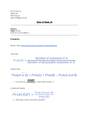 Stats chapter 5 notes in a List of terms for study - 10/18/21, 2:51 PM ...