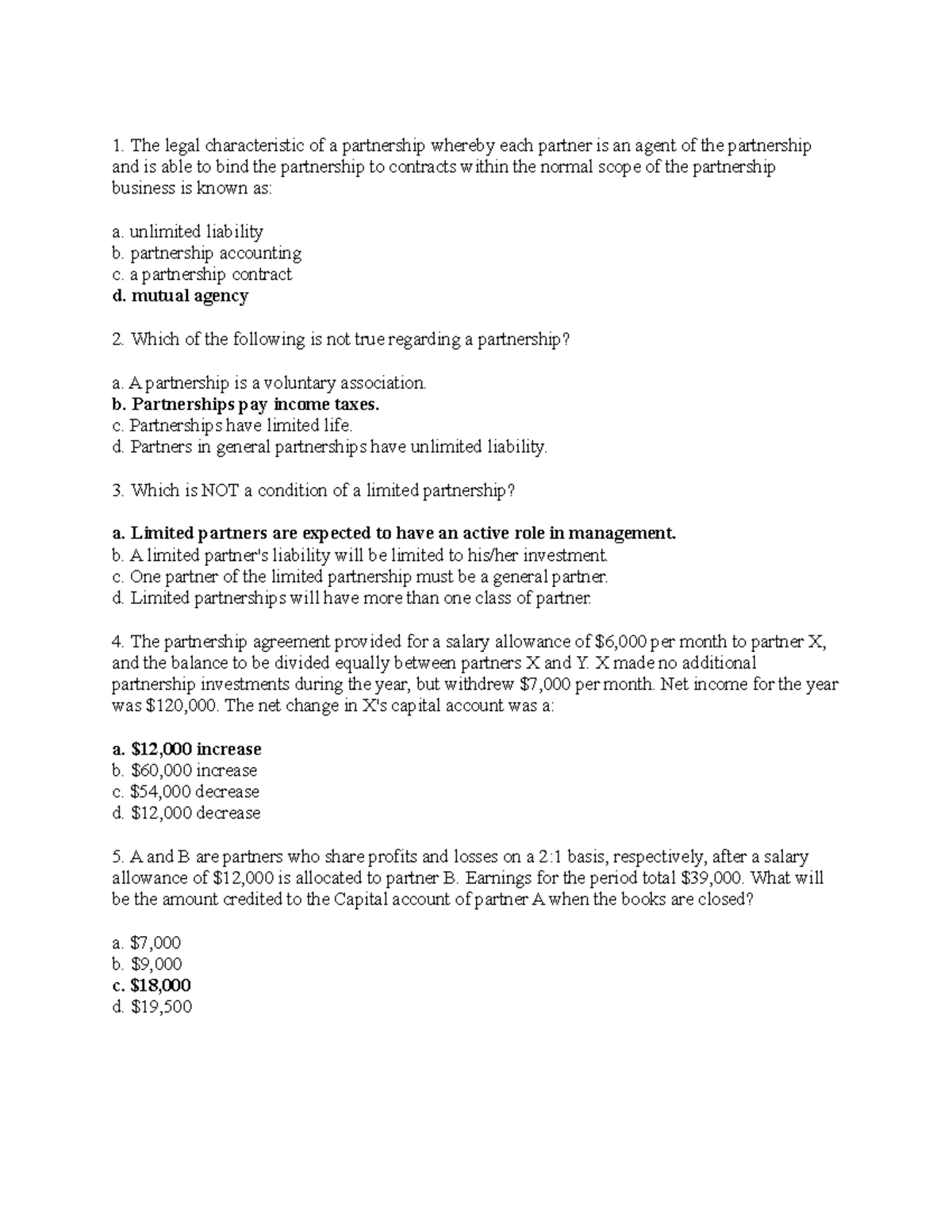 Liquidation - rttrt - 1. The legal characteristic of a partnership ...