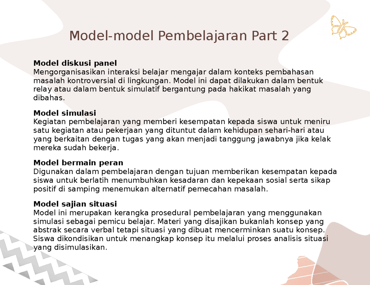 Model-model pembelajaran part 2 - Model-model Pembelajaran Part 2 Model ...