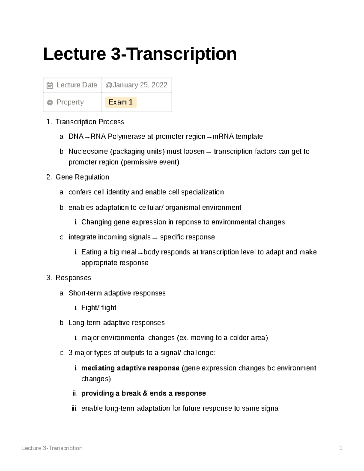 Lecture 3-Transcription - Lecture 3-Transcription Lecture Date Property ...