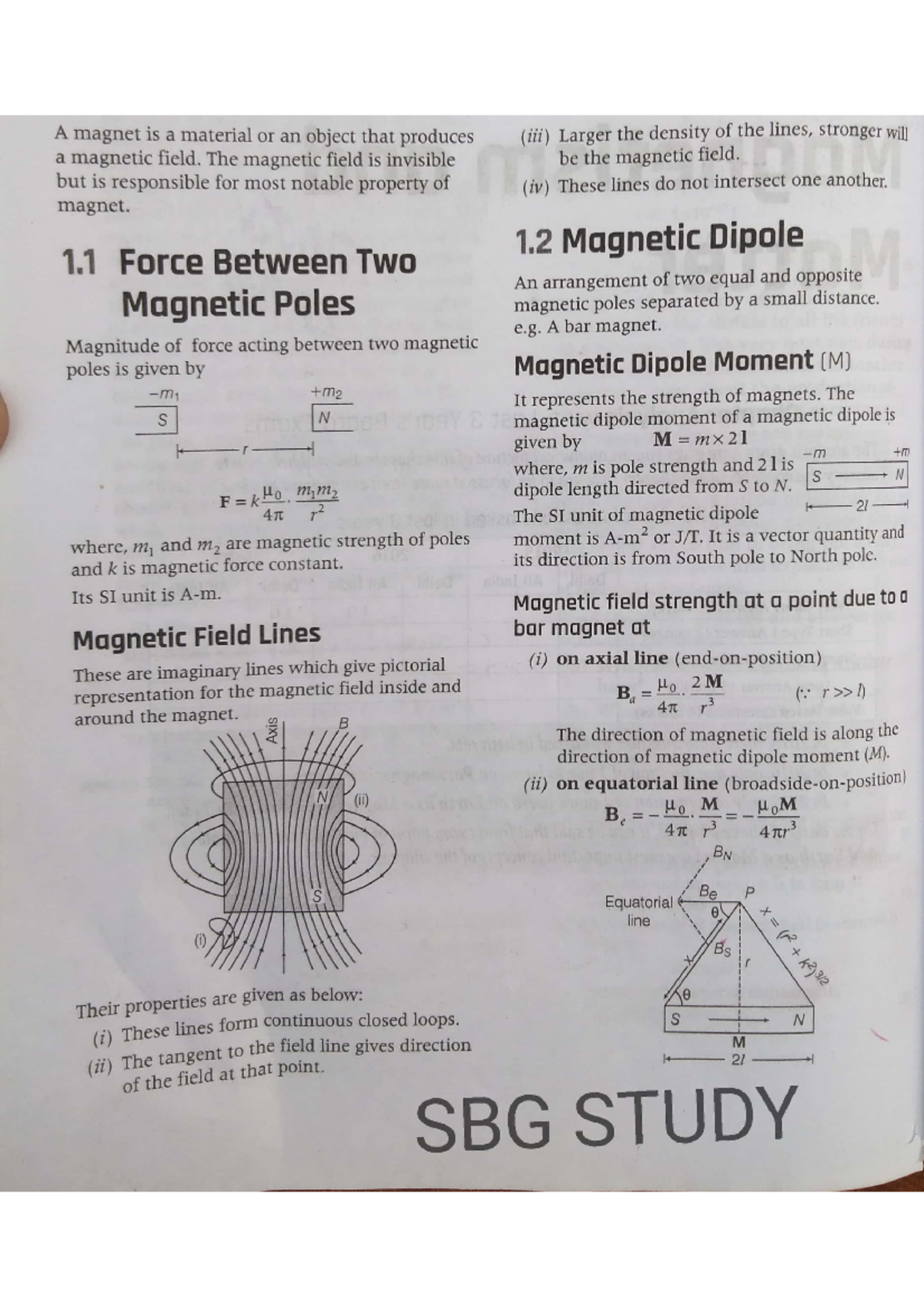 Physics 12 magnetism and matter - Studocu